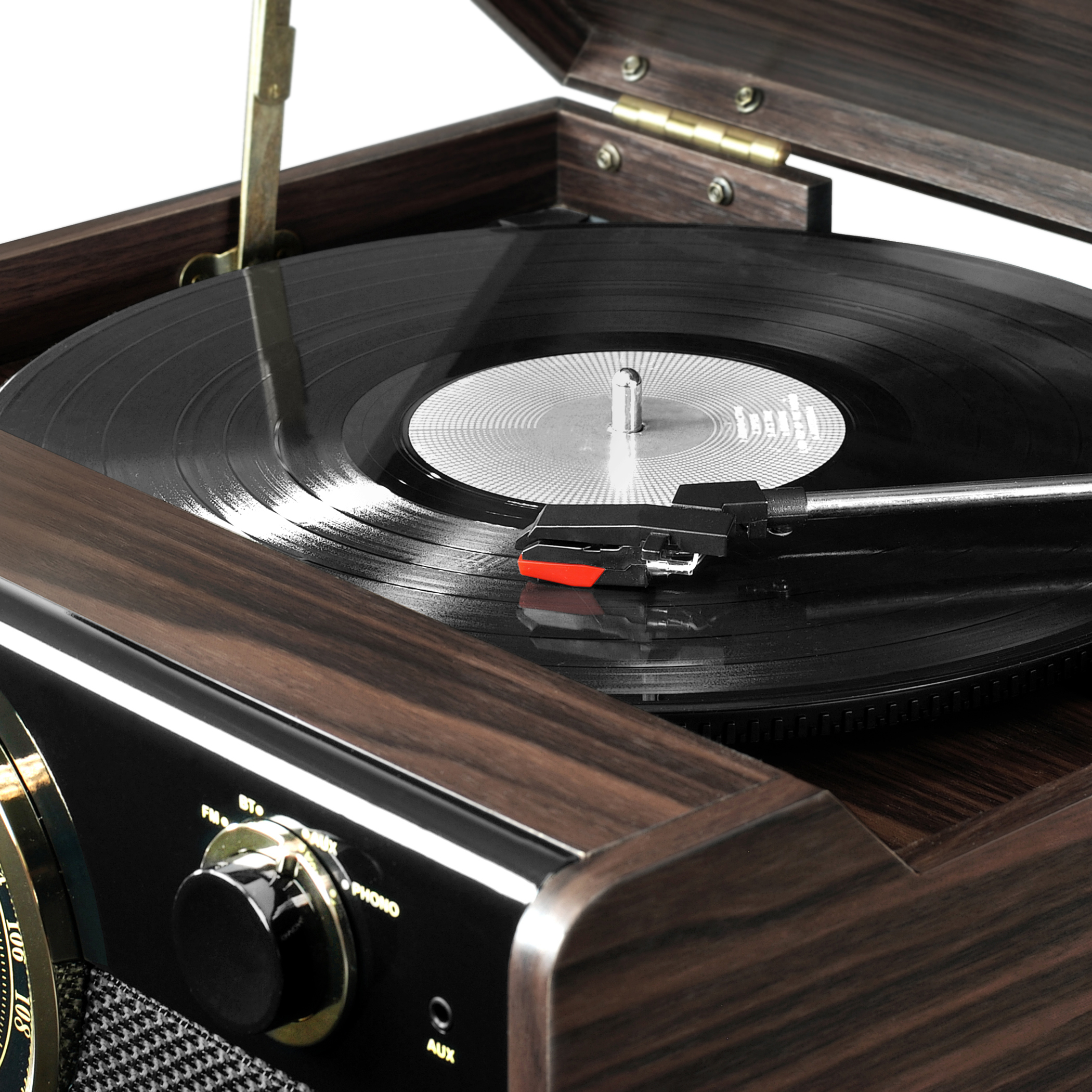 Victrola Metropolitan 3-in-1 VTA-240B - Espresso - Platenspeler/FM/BT ...